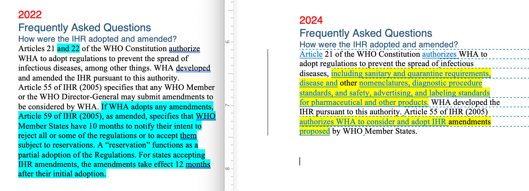 CRS Report on the IHR Updated | DOOR TO FREEDOM