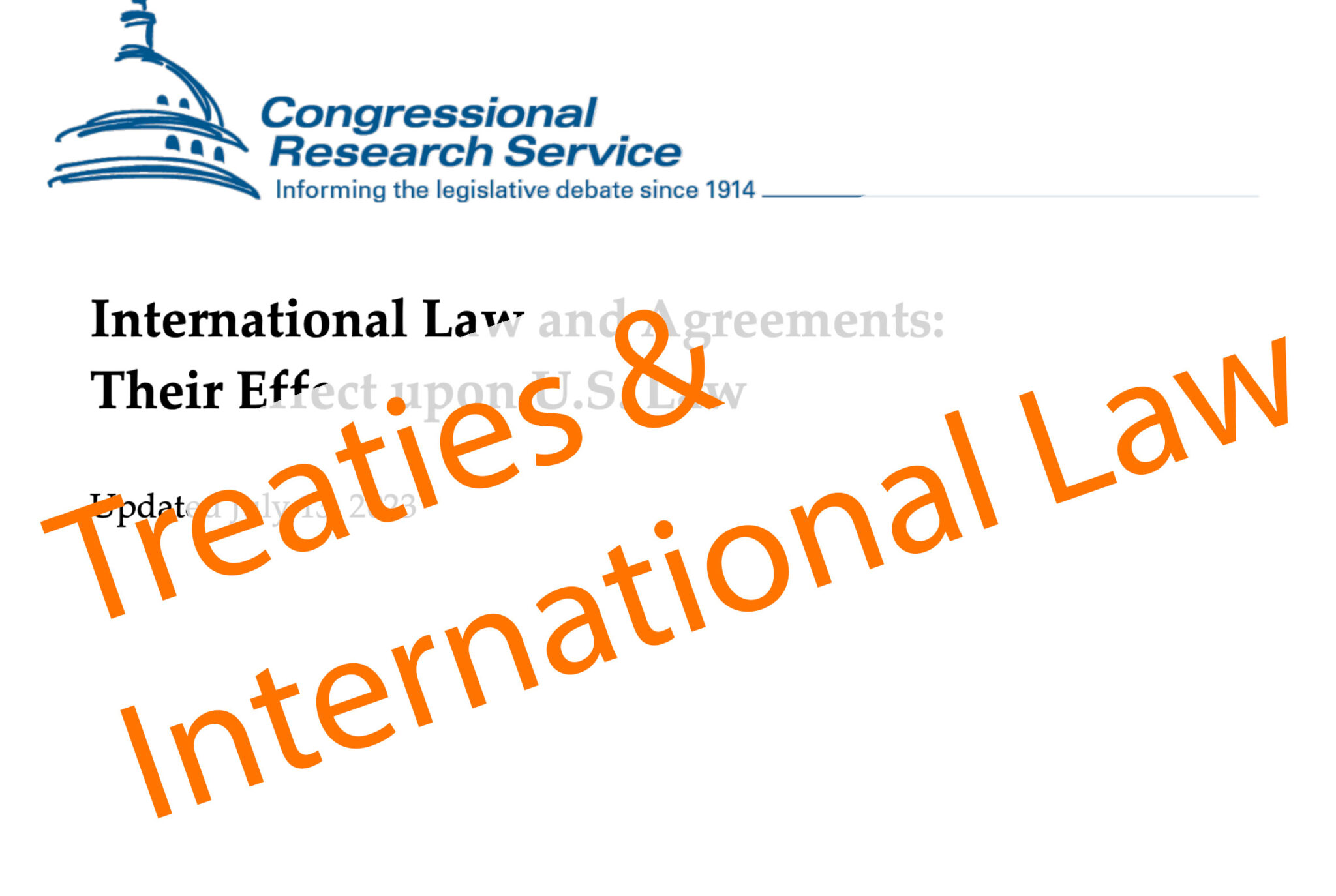Treaties & International Agreements | DOOR TO FREEDOM