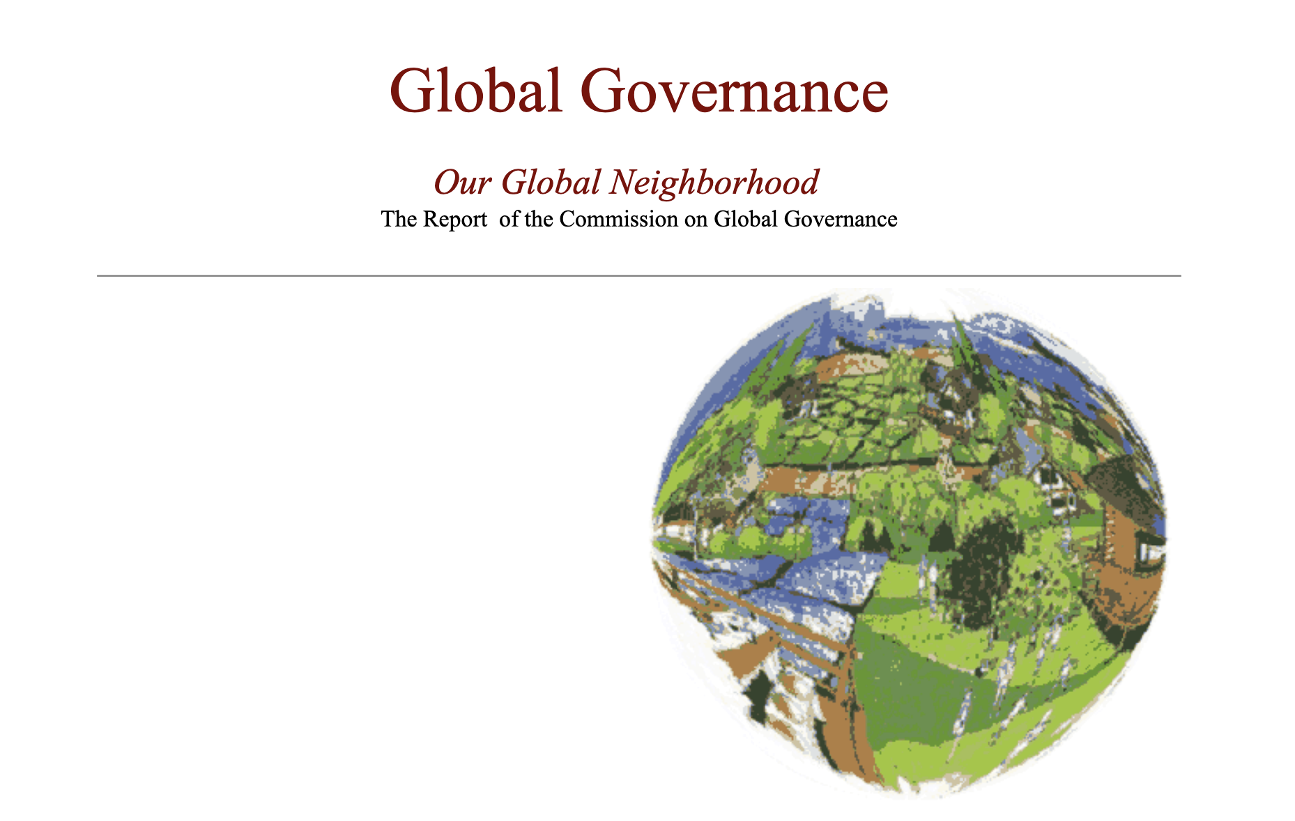 29 years ago the UN published a book about its plans for global ...